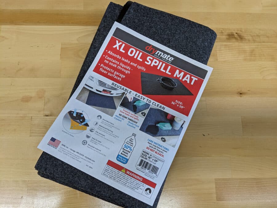 Drymate Oil Spill Mat Review: Garage Floor Protection