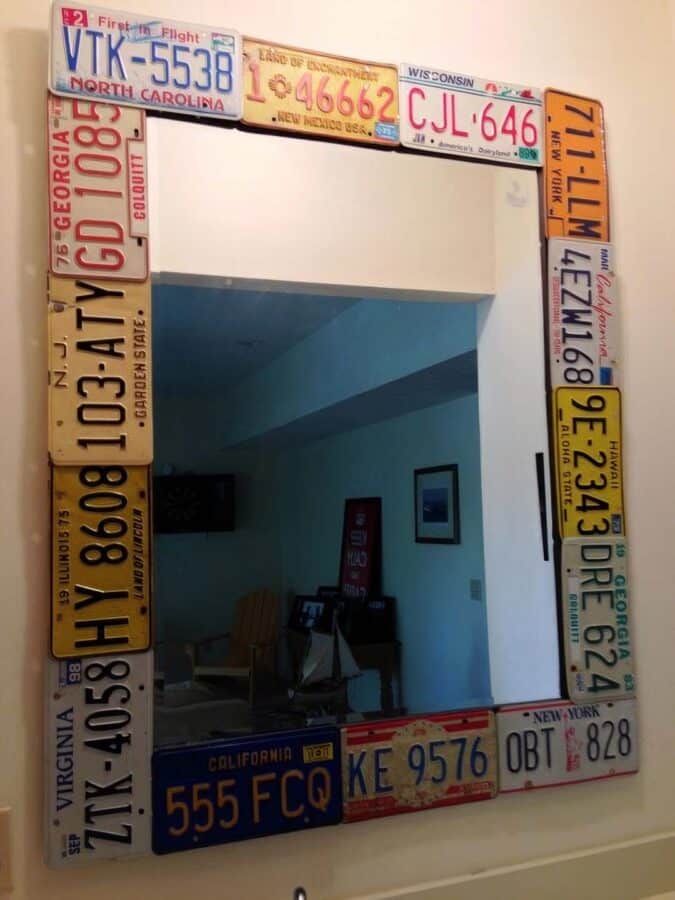 30 Ideas For License Plate DIY Crafts
