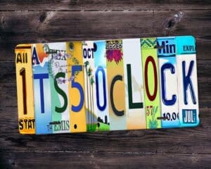 30 Ideas For License Plate DIY Crafts