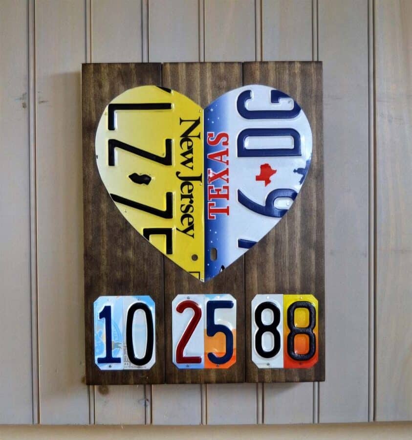 30 Ideas For License Plate DIY Crafts