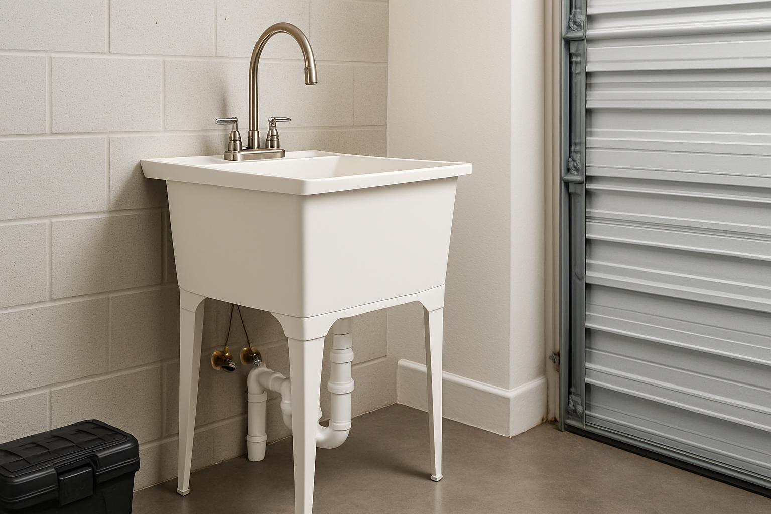 How To Install A Garage Sink And Plumbing